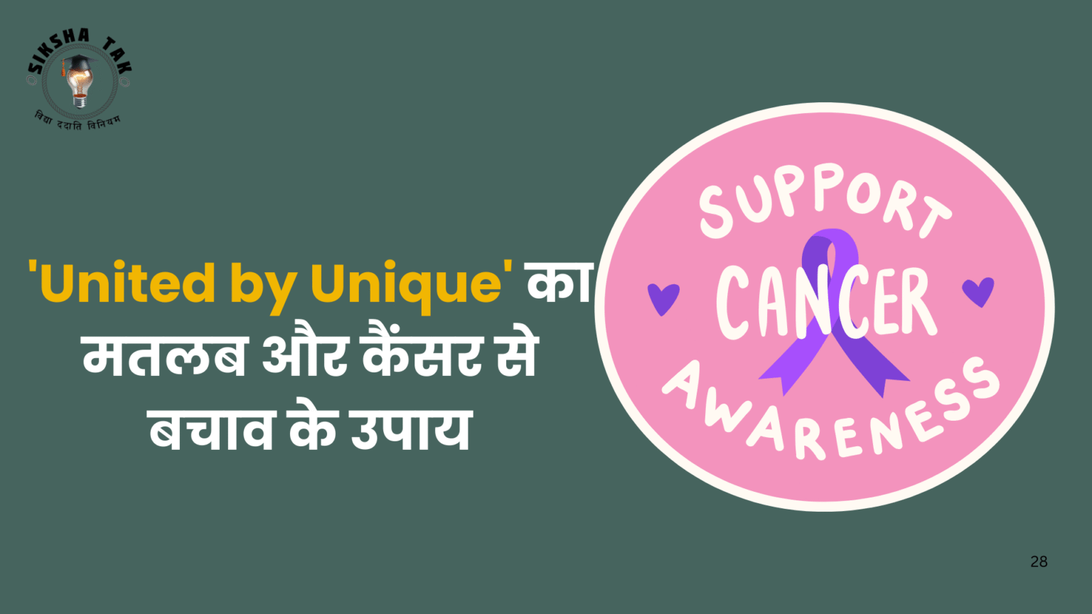 World Cancer Day 2026 Theme in Hindi: 'United by Unique' का मतलब और ...