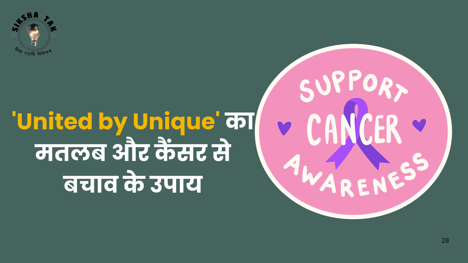 World Cancer Day 2026 Theme in Hindi: 'United by Unique' का मतलब और ...